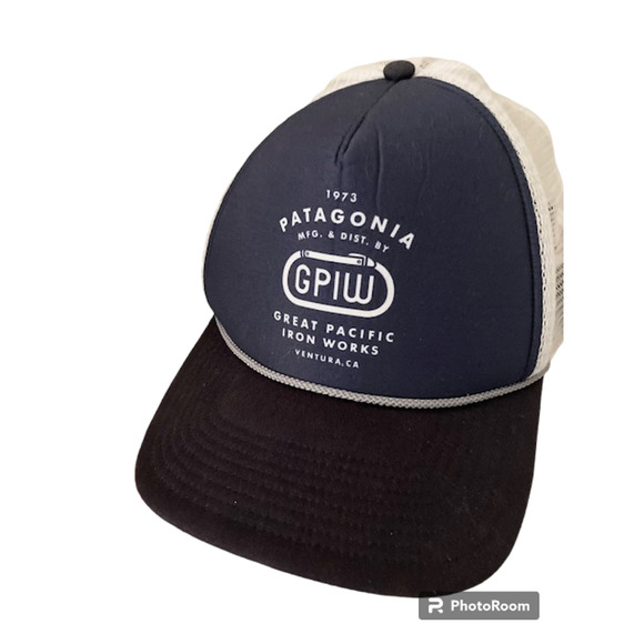 Patagonia | Accessories | Rare Patagonia Gpiw Blue Trucker Hat ...